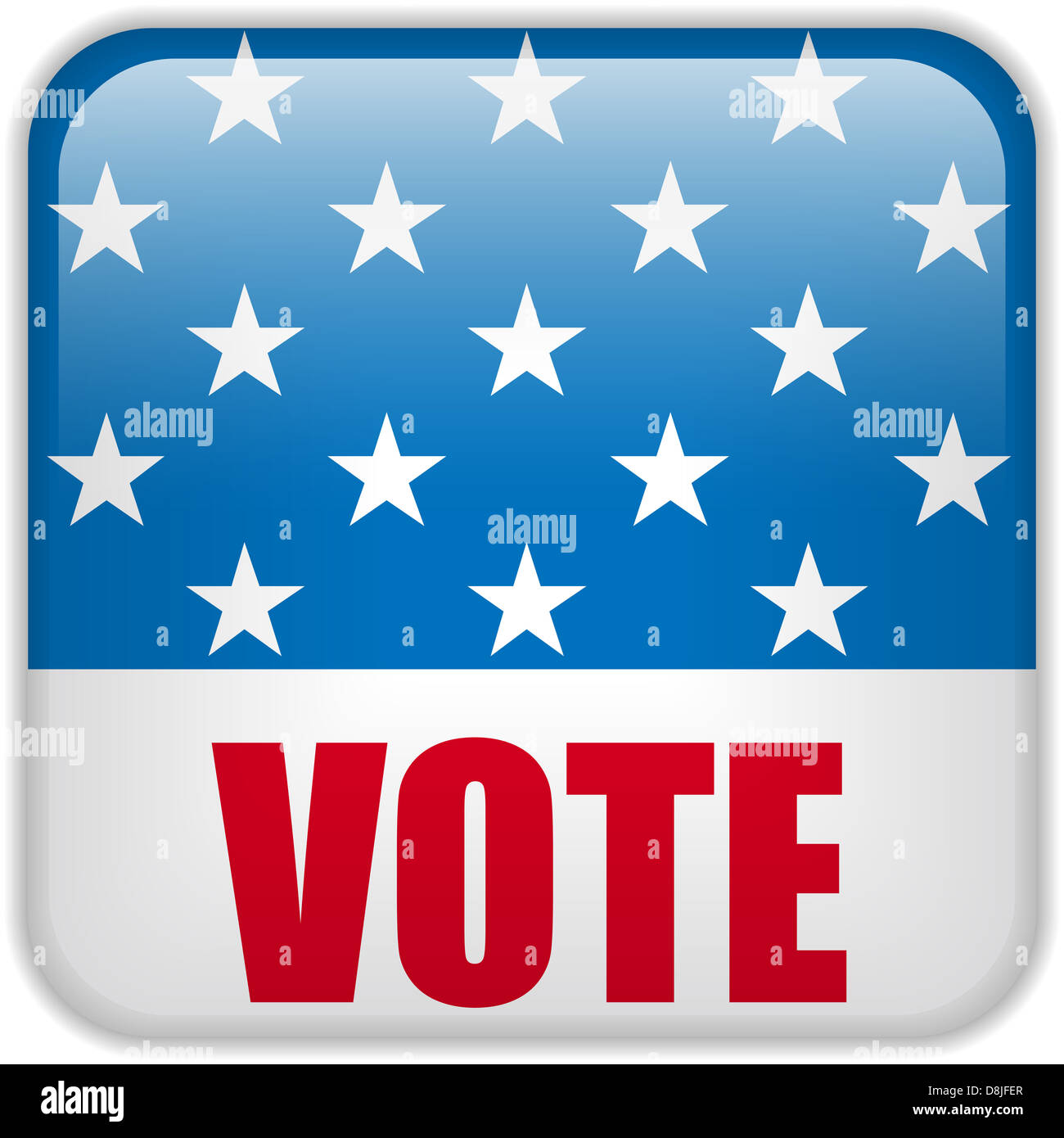 Vector - United States Election Vote Button Stock Photo - Alamy