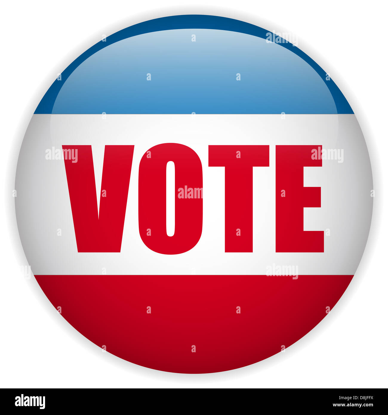 Vector - United States Election Vote Button Stock Photo - Alamy