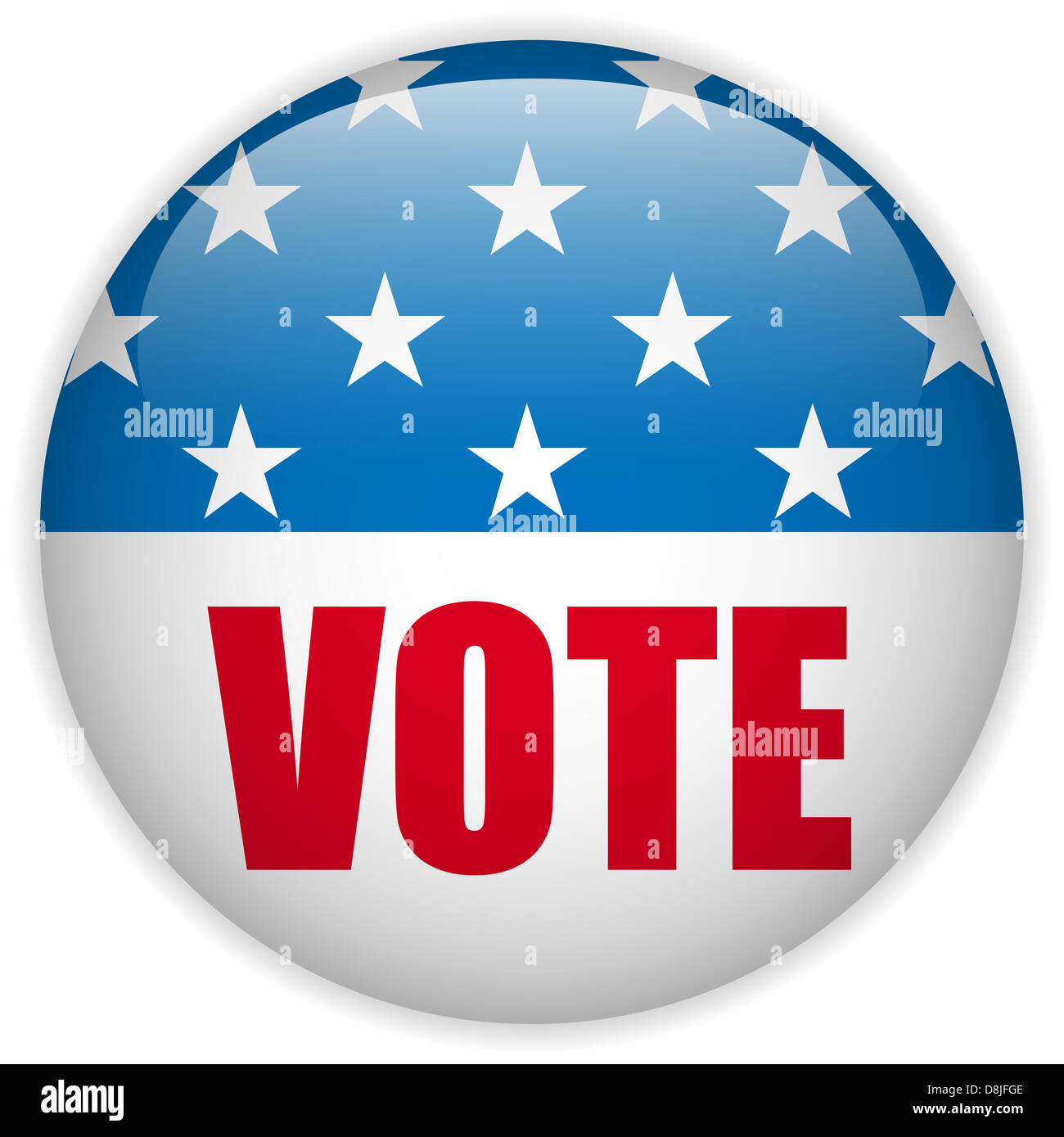 Vector - United States Election Vote Button Stock Photo - Alamy