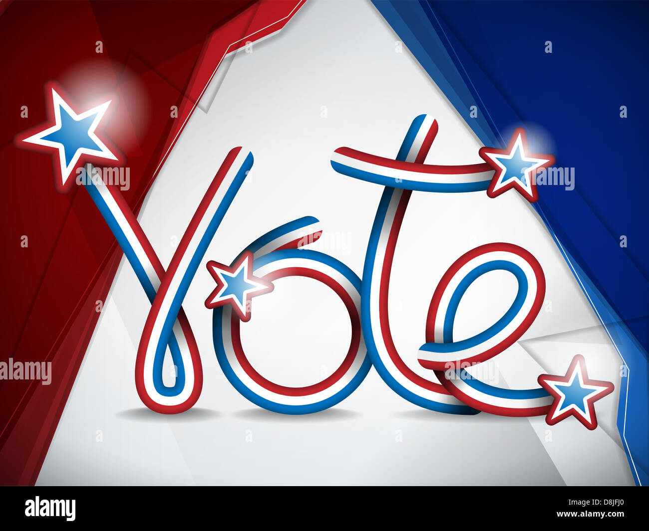 Vector - Vote USA Presidential Election Ribbon Stock Photo - Alamy