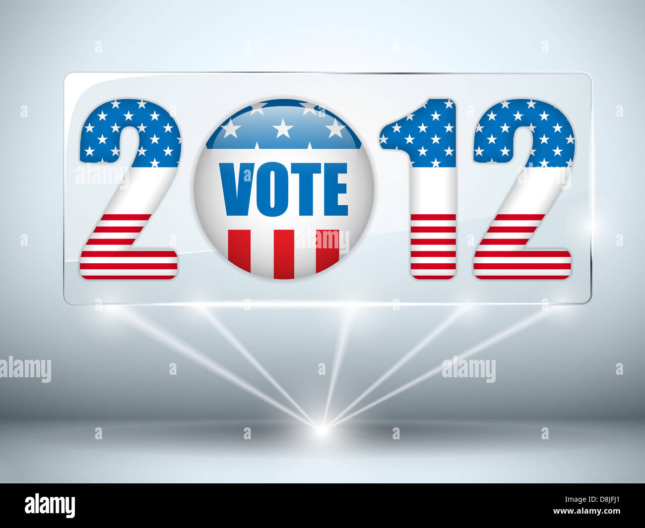 Vector - United States Election Vote Button Background Stock Photo - Alamy