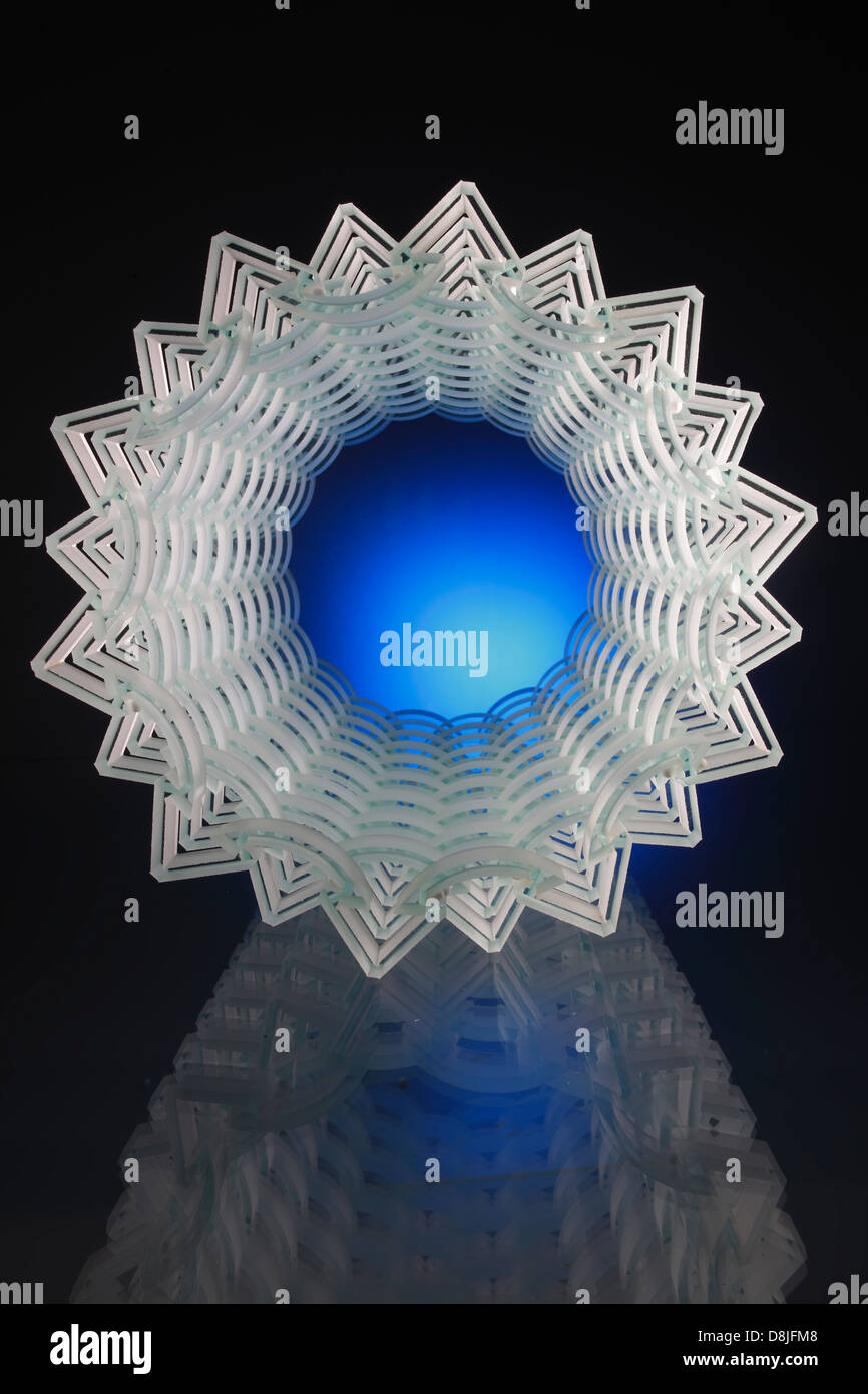 water jet cut glass Stock Photo - Alamy