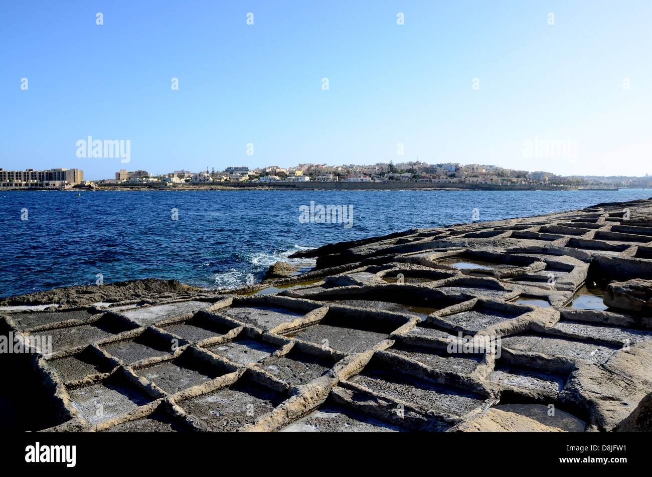 Salt Baths at M'Scala Malta Stock Photo - Alamy