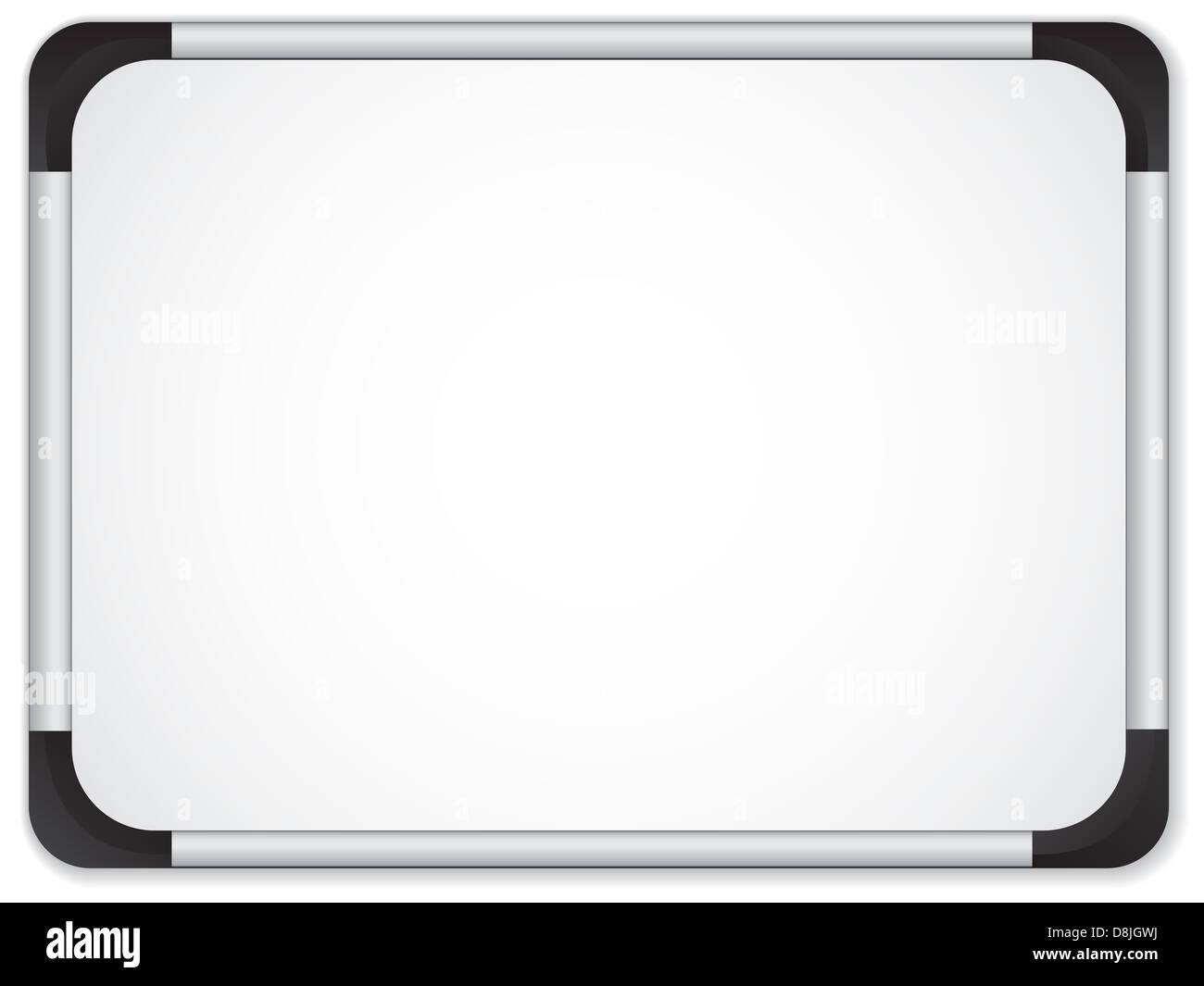 Vector - Whiteboard Metal Border. Insert your message Stock Photo - Alamy