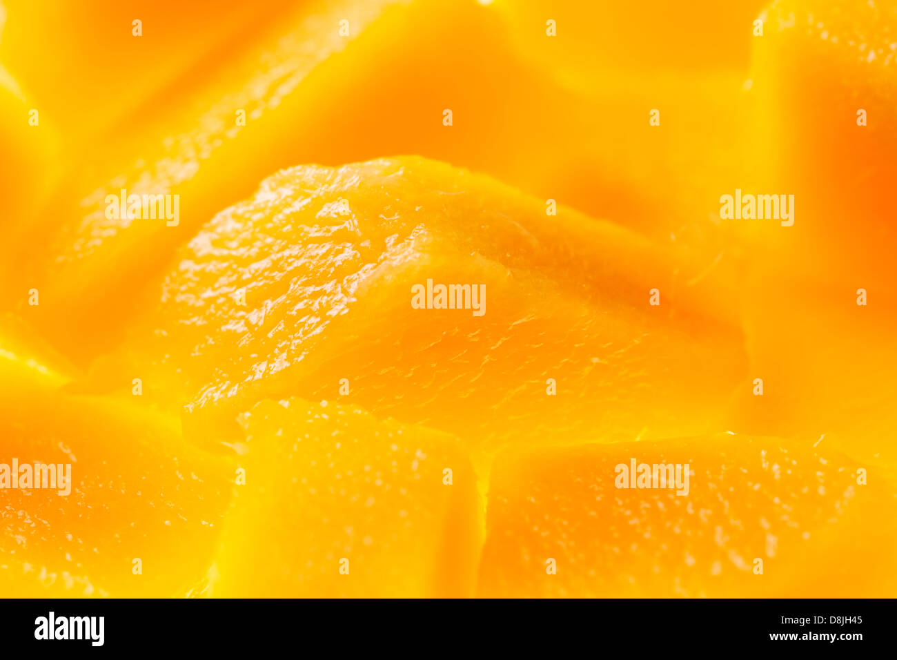 mango chunks macro closeup detail Stock Photo - Alamy
