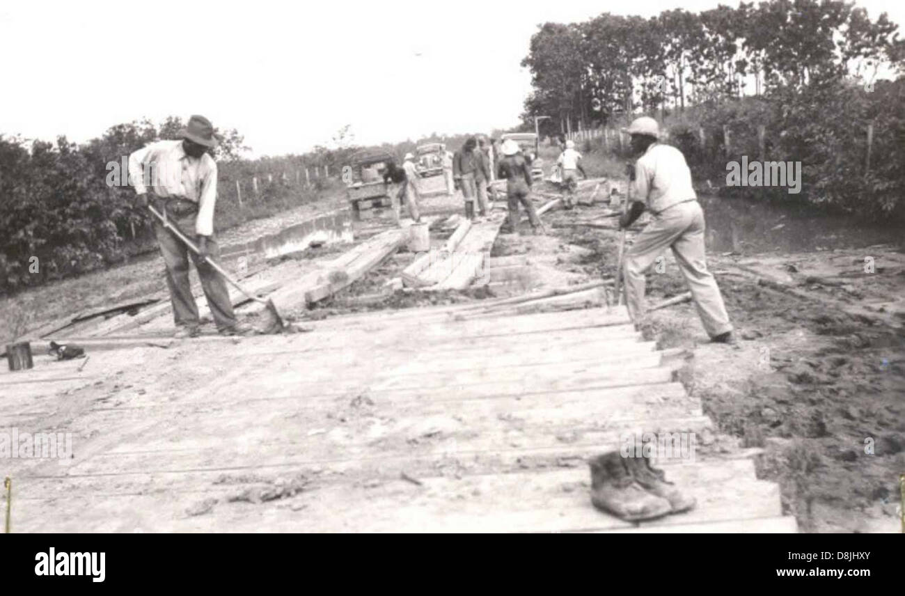 Nine African American civilian conservation corps workers Stock Photo ...