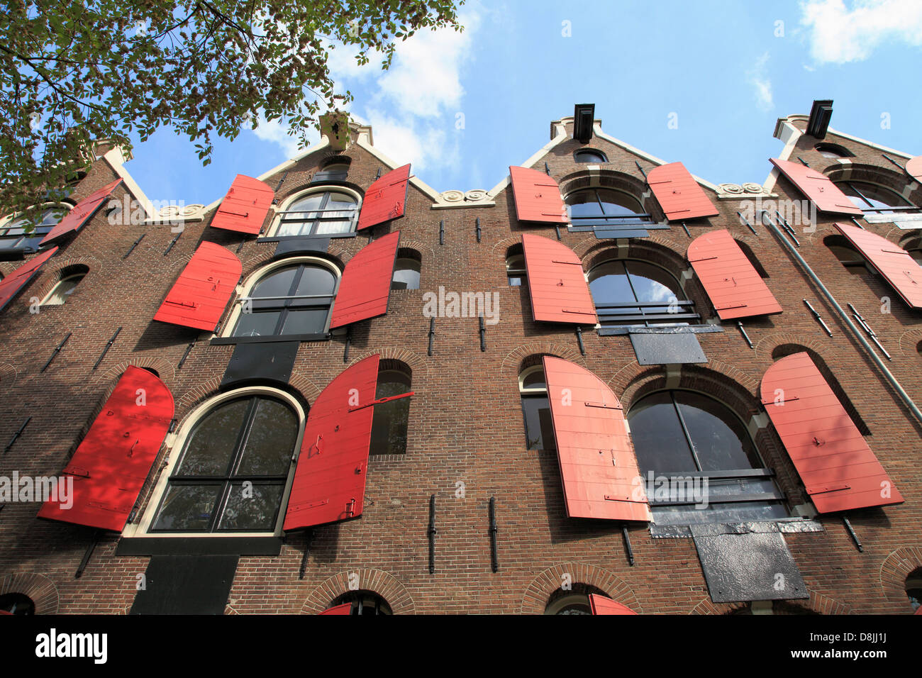 Netherlands, Amsterdam, houses, windows Stock Photo - Alamy