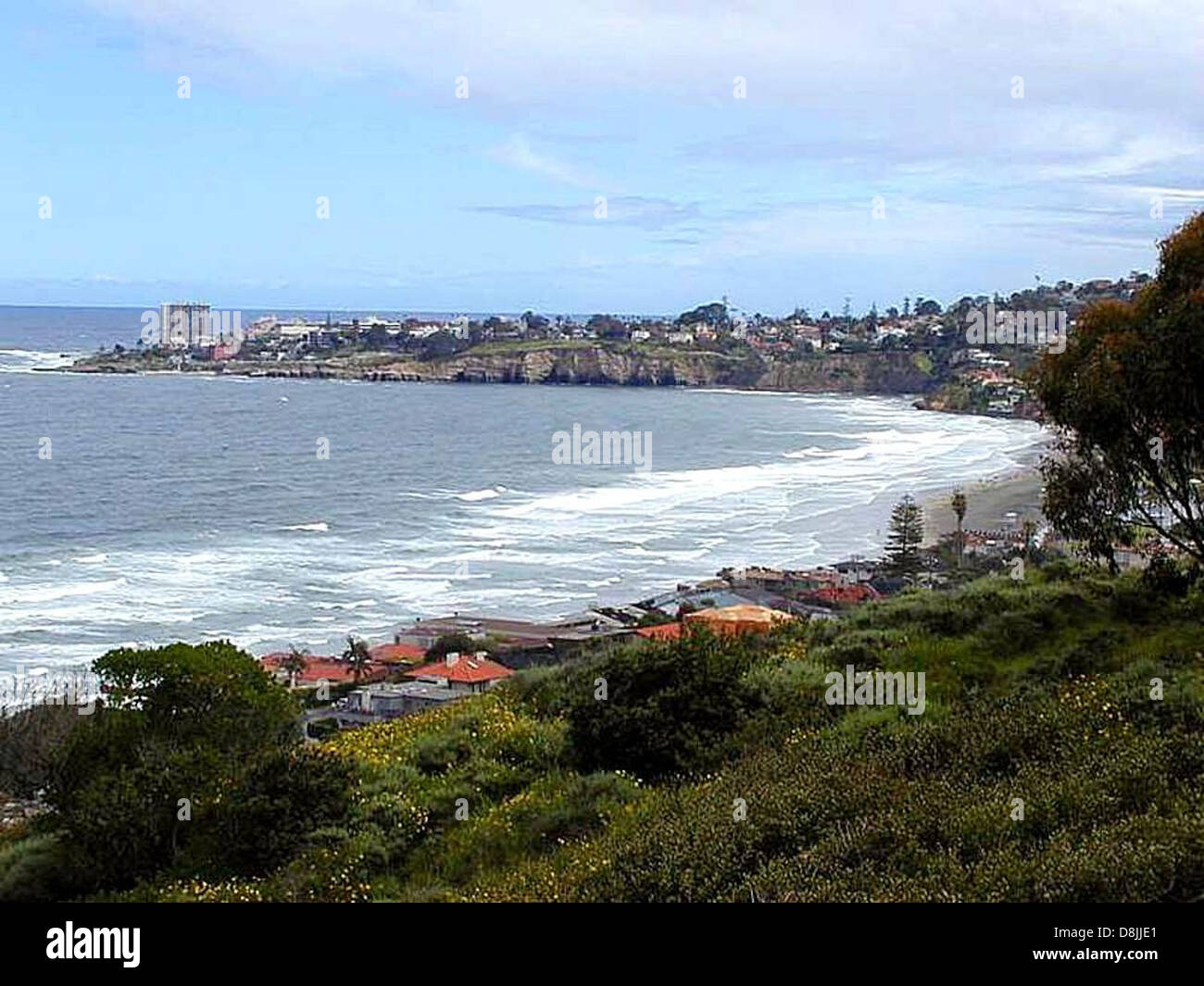 Ocean beach cliffs Stock Photo - Alamy