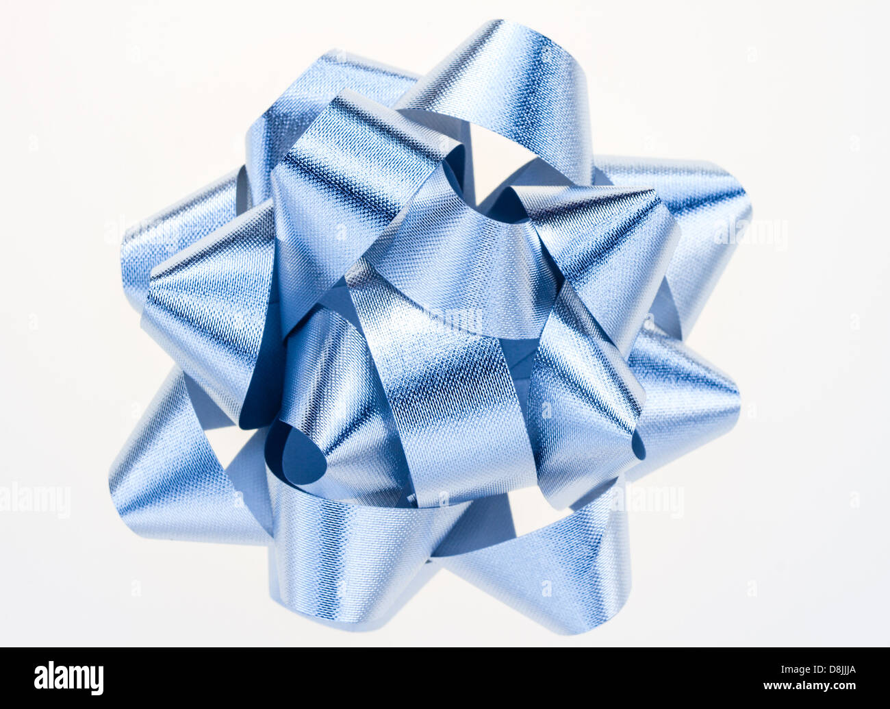 Light blue textured bow isolated on a white background Stock Photo - Alamy