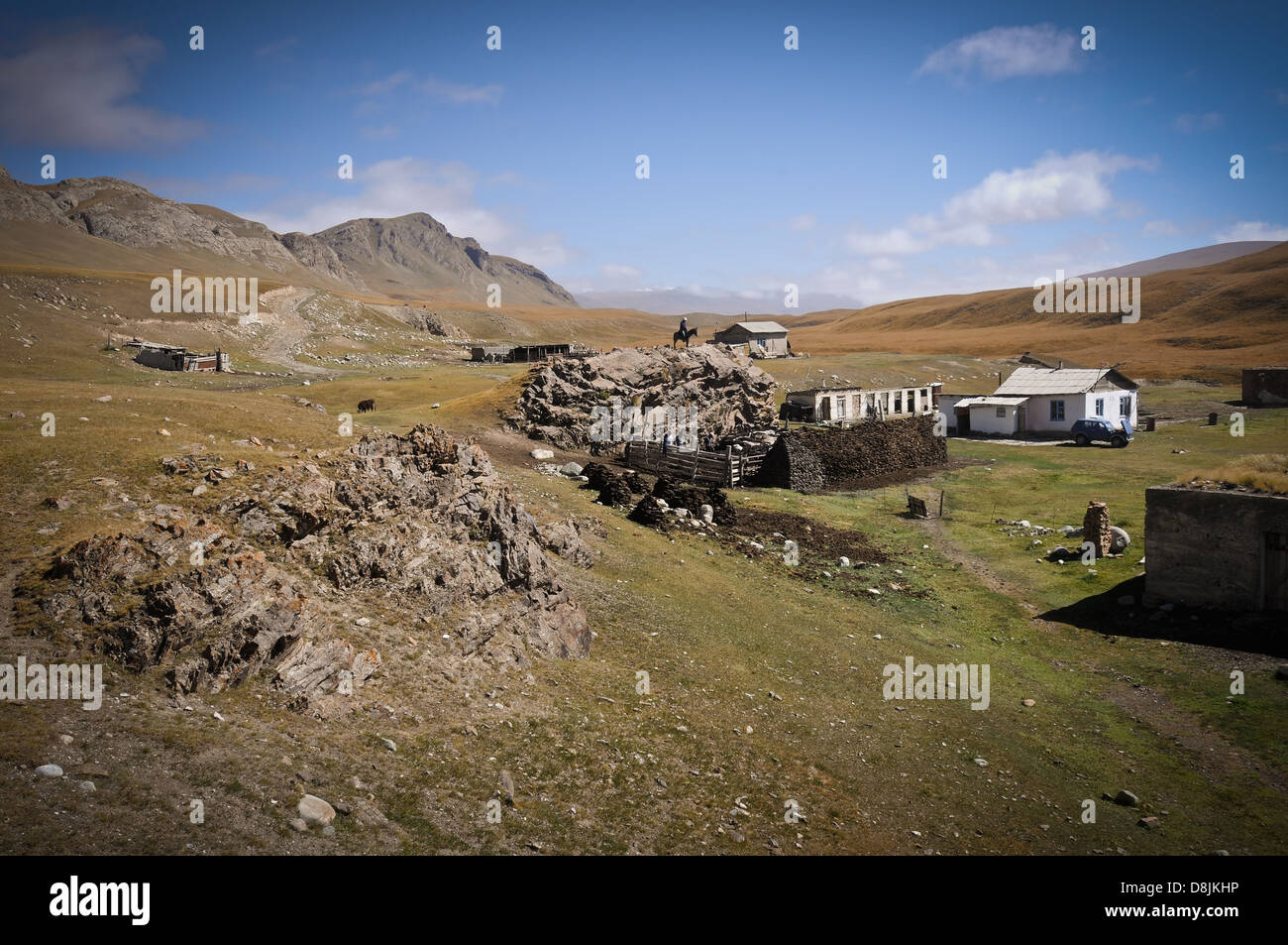Life in a remote settlement in Kyrgyzstan Stock Photo - Alamy
