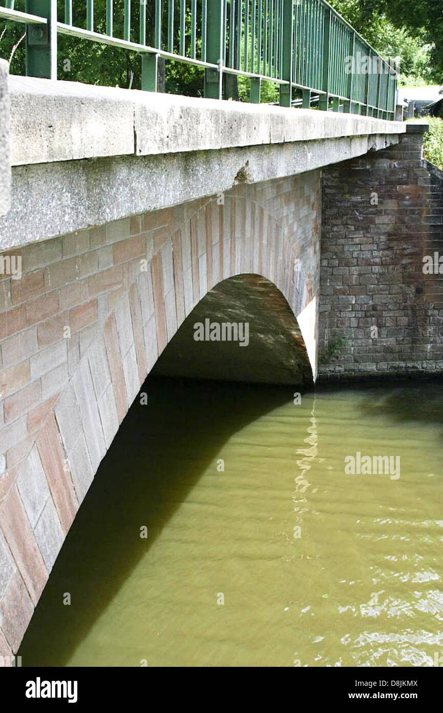 An old stone bridge arching over a waterway, showcasing historic ...
