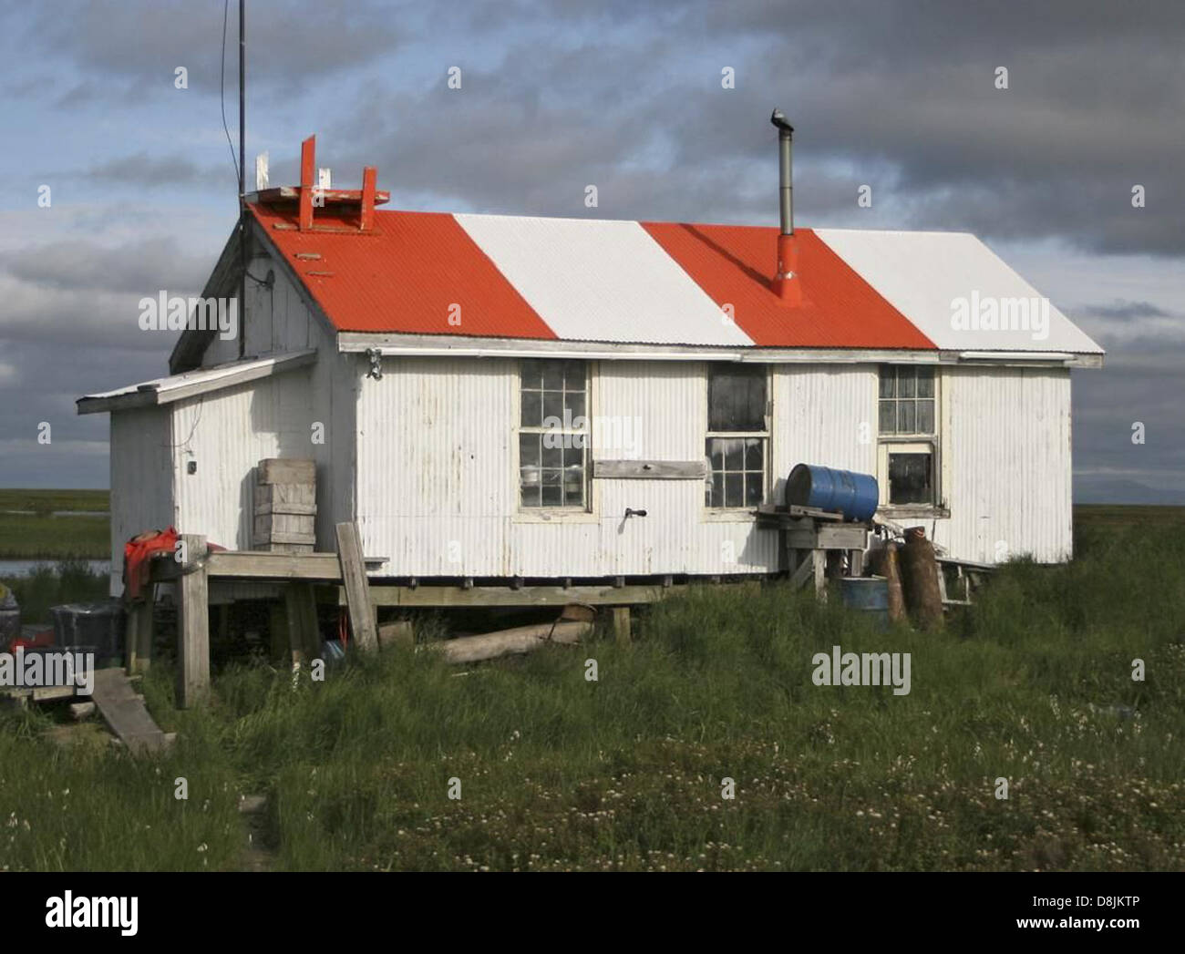 The Old Town of Chevak, located on the Kashunuk River in Alaska ...