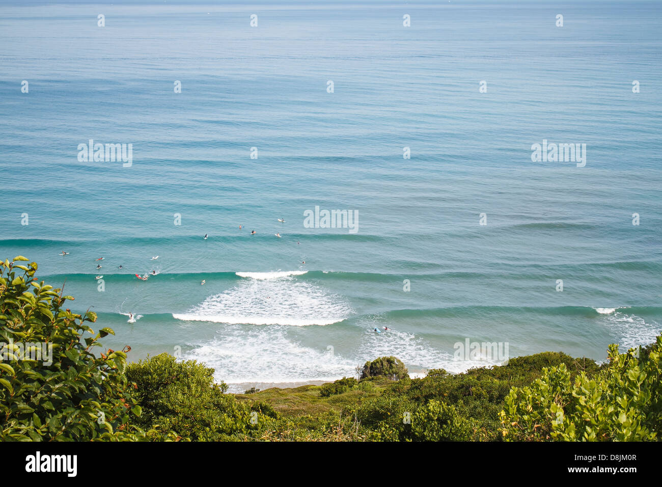 Shore view of Guethary in French Pays Basque Stock Photo - Alamy