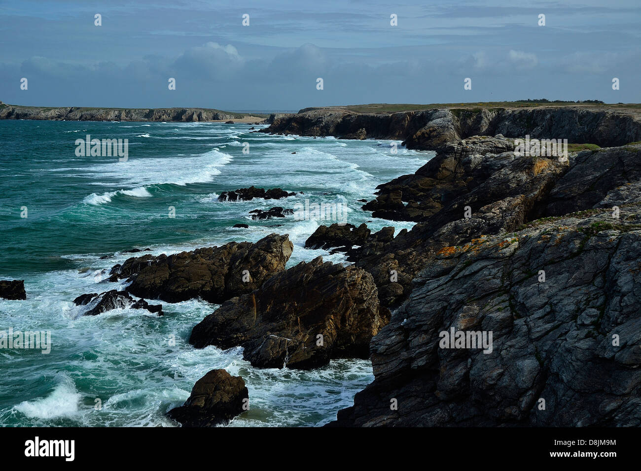Côte Sauvage (The Wild coast), Quiberon peninsula (St Pierre Quiberon ...
