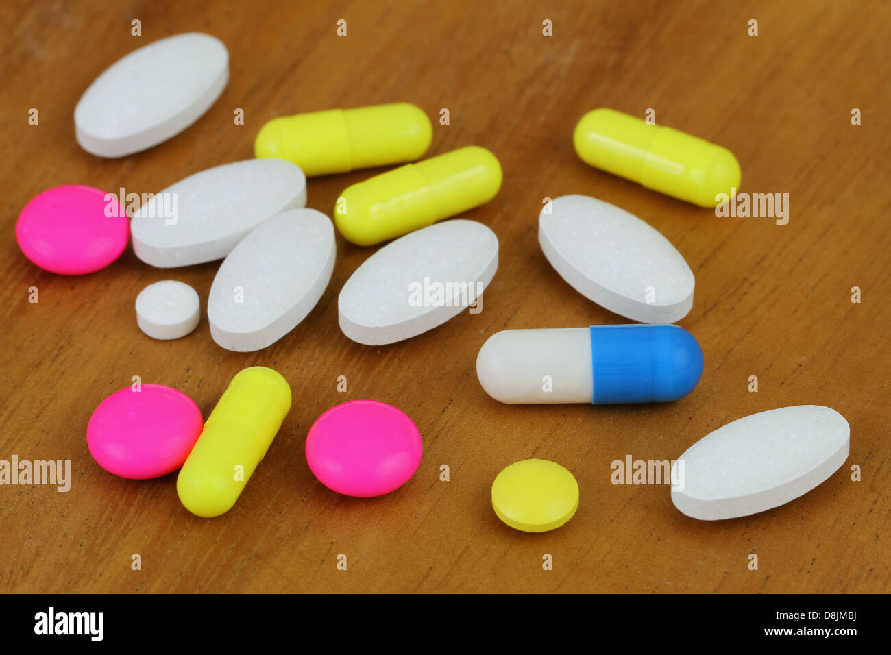 Assorted drug pills Stock Photo - Alamy