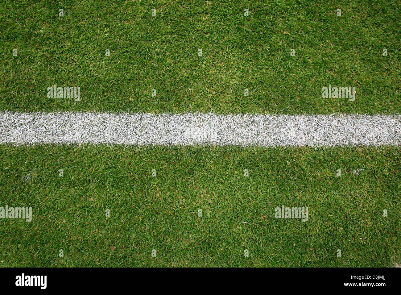 White line on sports field Stock Photo - Alamy