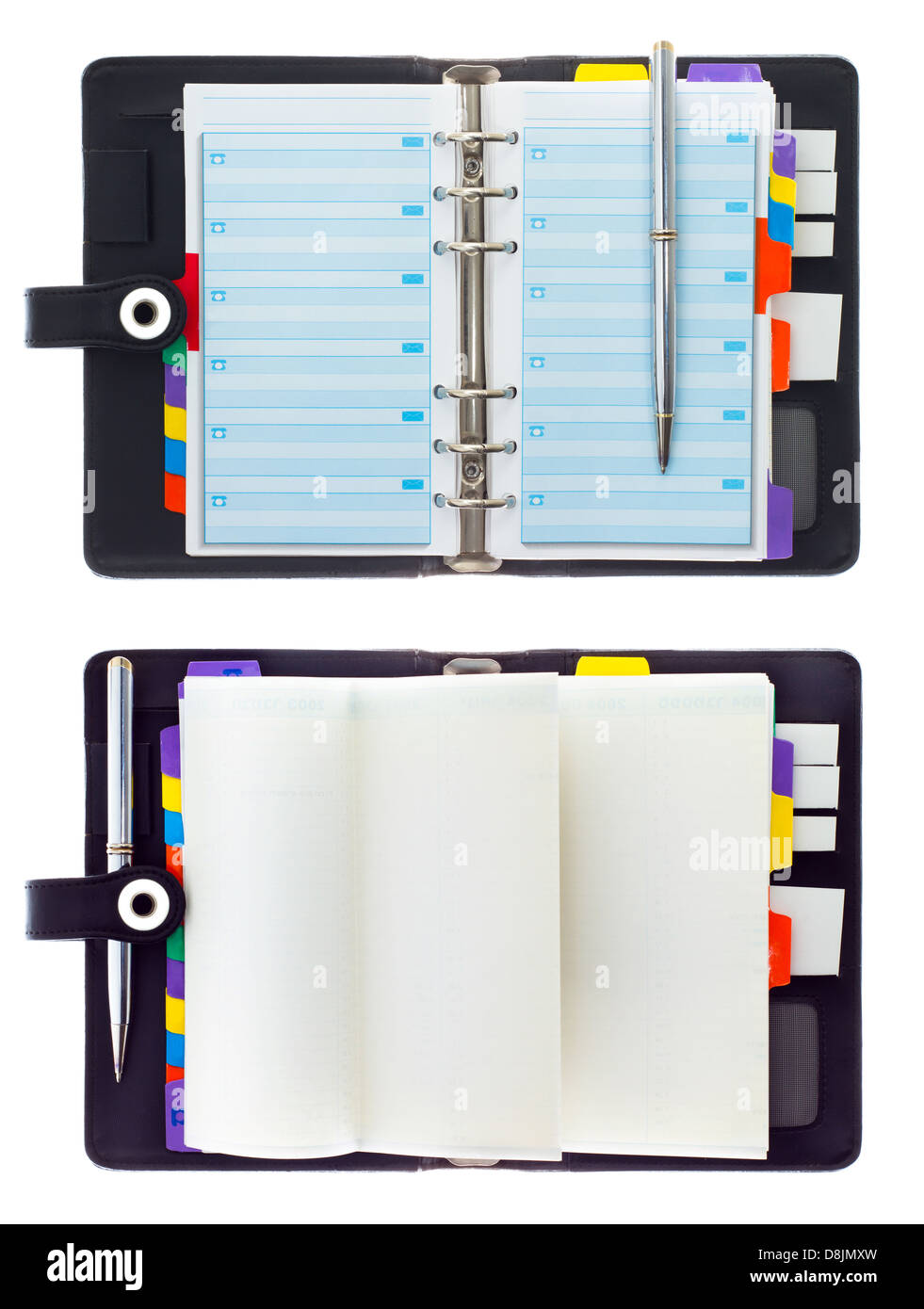 High Resolution Set of Organizer Book Stock Photo - Alamy