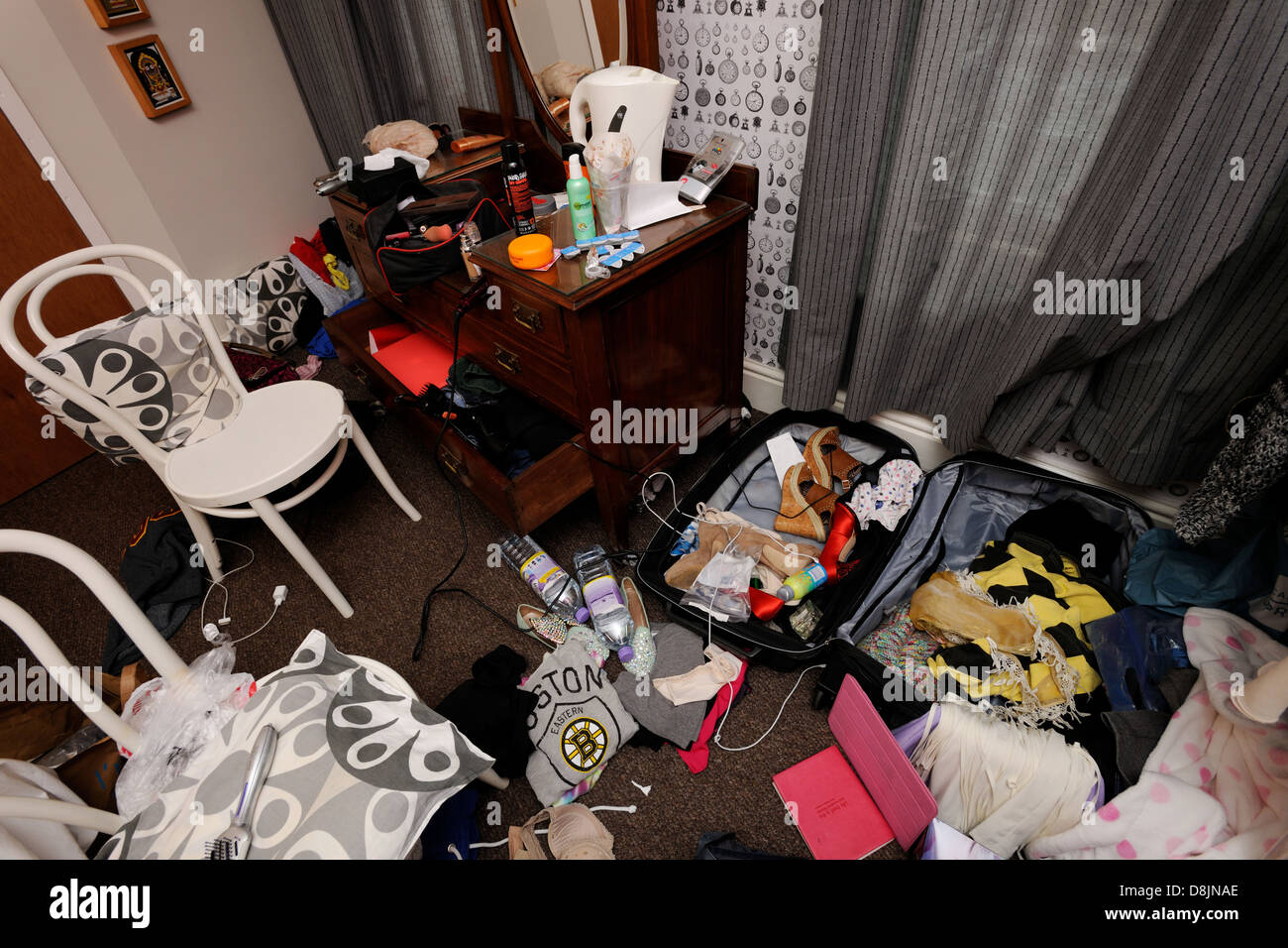 messy hotel room Stock Photo - Alamy
