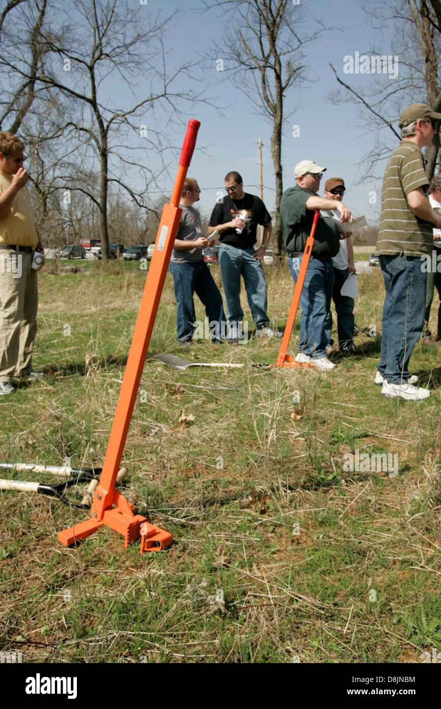 A group of people gathered before starting work to edit or clear a ...
