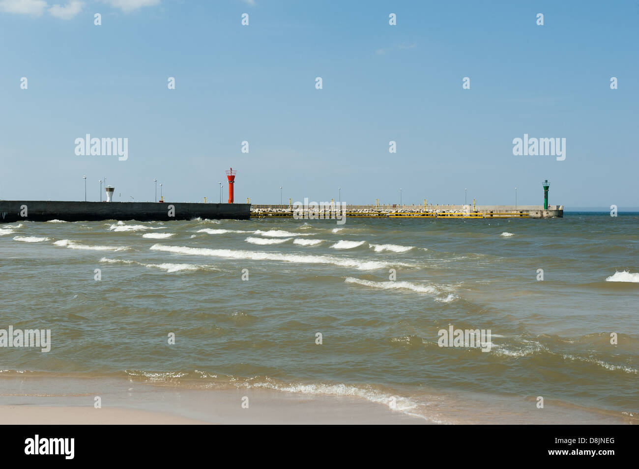 Port in Łeba, Poland Stock Photo - Alamy