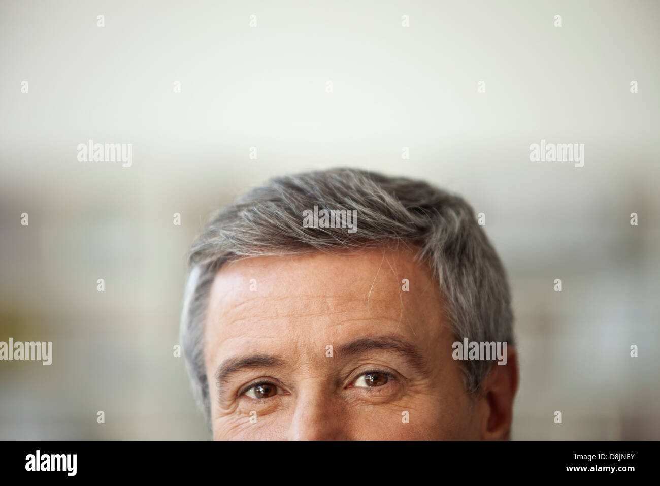 Mature man, cropped portrait Stock Photo - Alamy