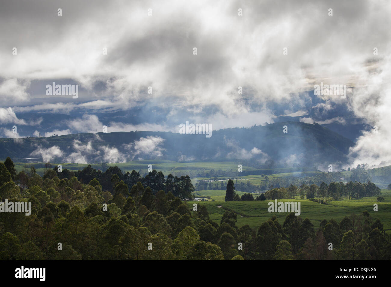 Morning clouds valle central hi-res stock photography and images - Alamy