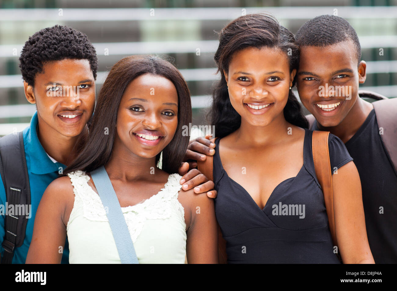 group of african university students portrait on campus Stock Photo - Alamy