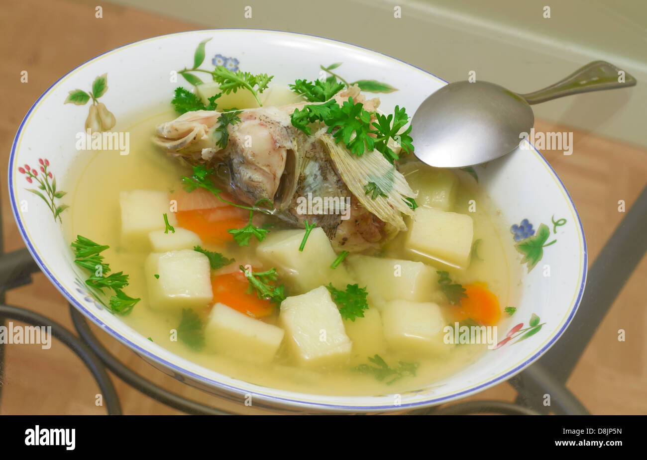 Russian fish soup Stock Photo - Alamy