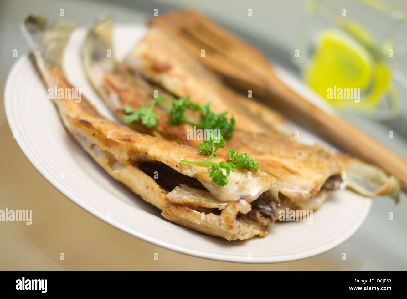 Fried pike perch Stock Photo - Alamy