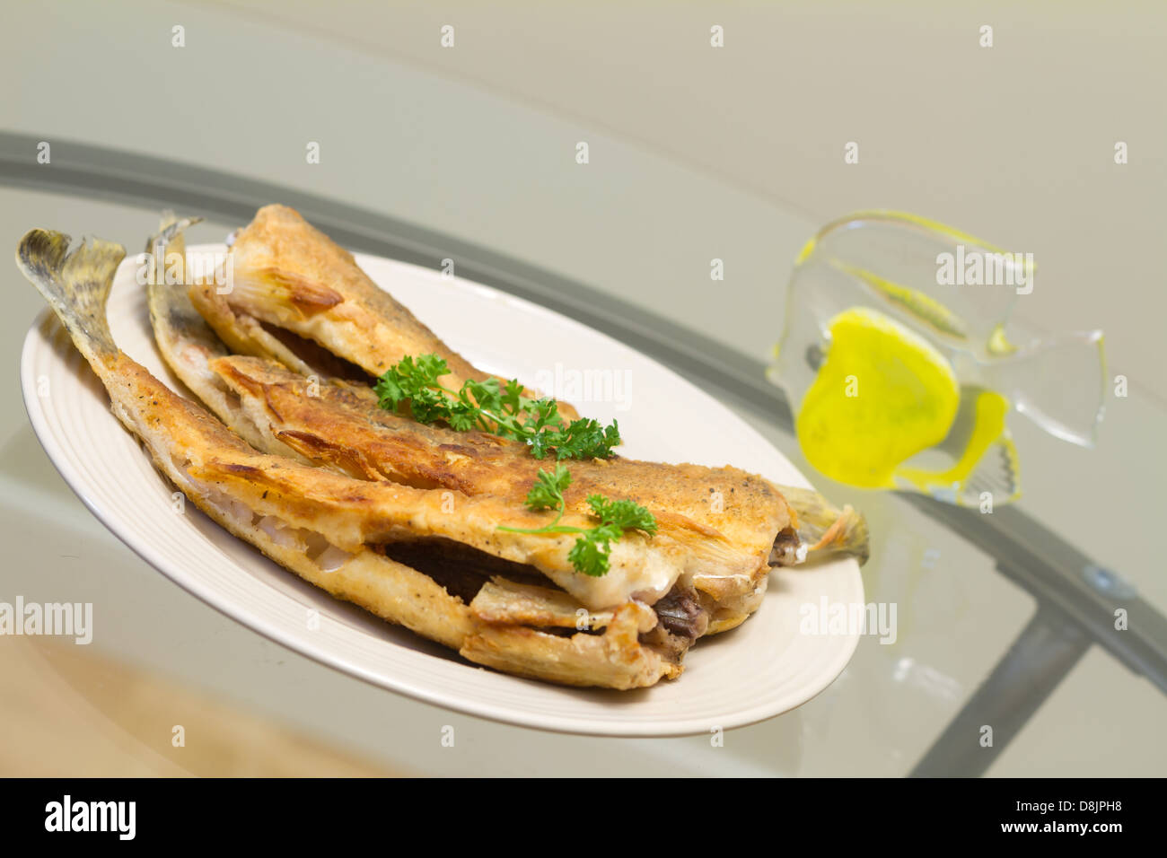 Fried pike perch Stock Photo - Alamy
