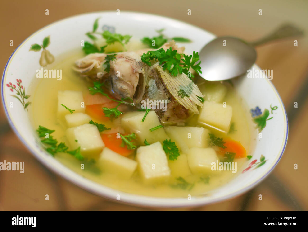 Russian fish soup Stock Photo - Alamy