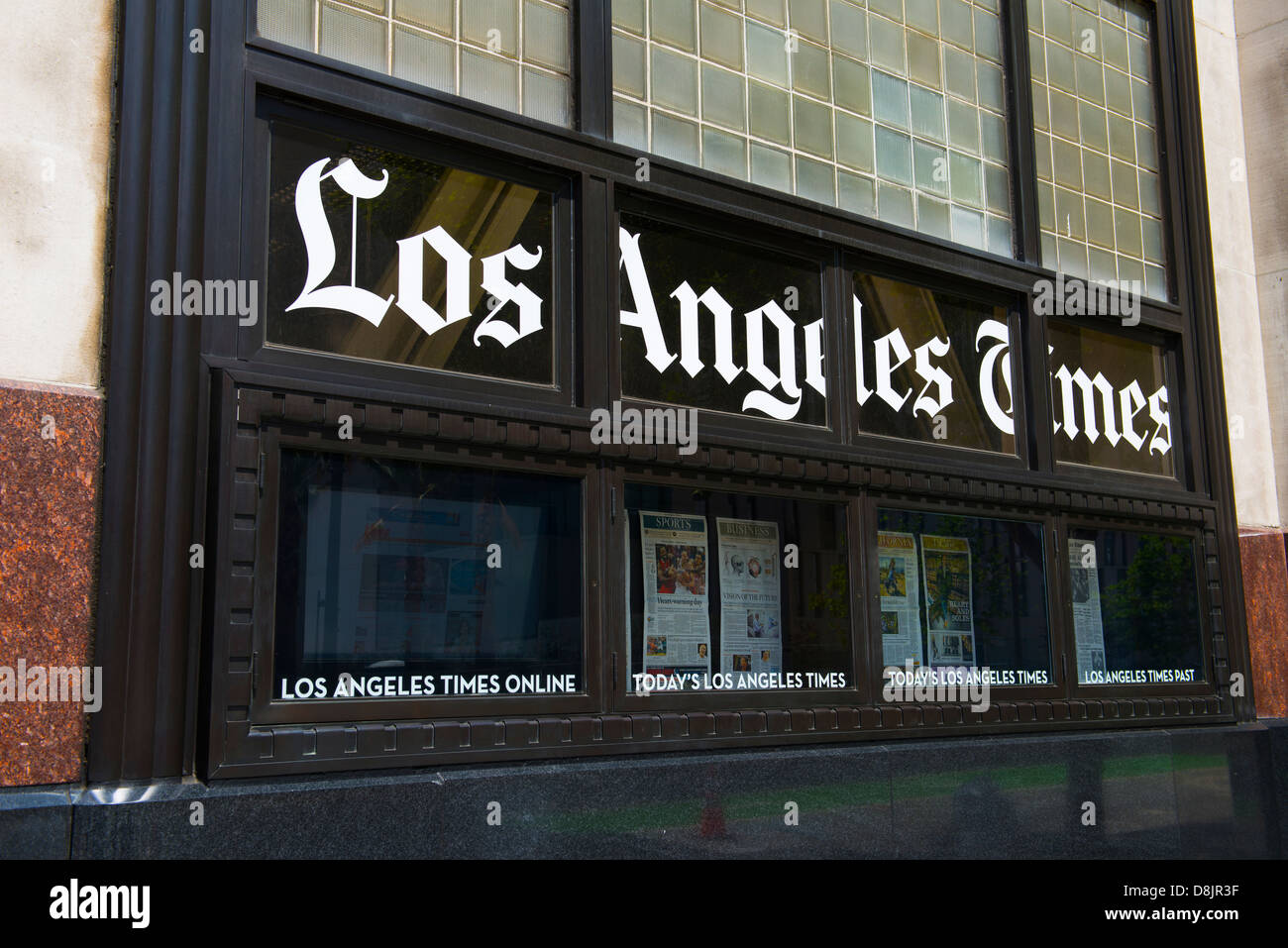 Los Angeles Times Editorial library in Los Angeles California Stock ...