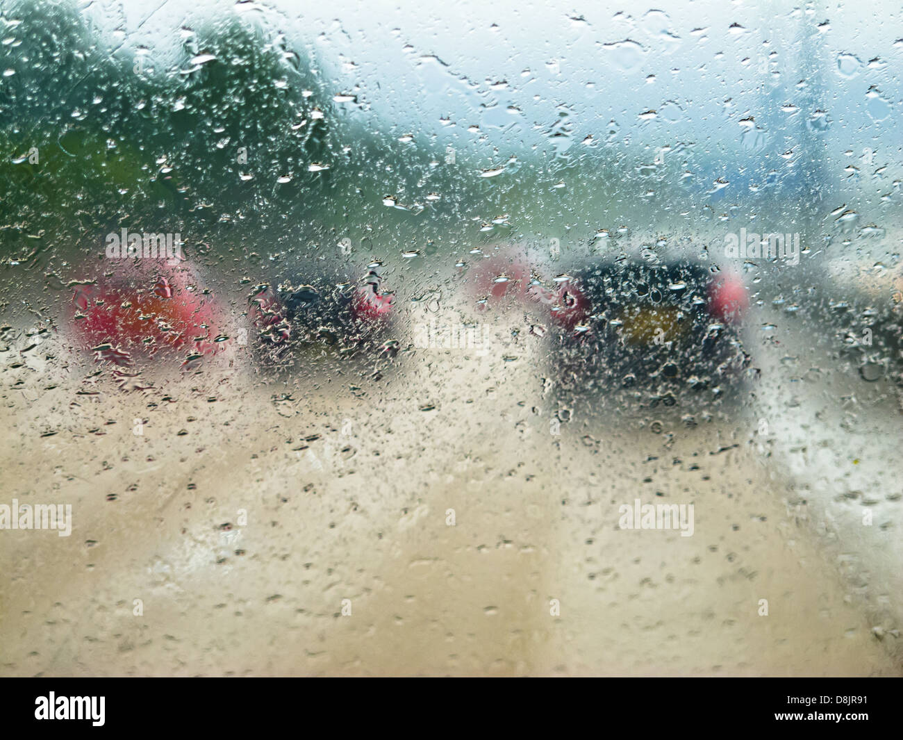 Wet car windscreen motorway hi-res stock photography and images - Alamy