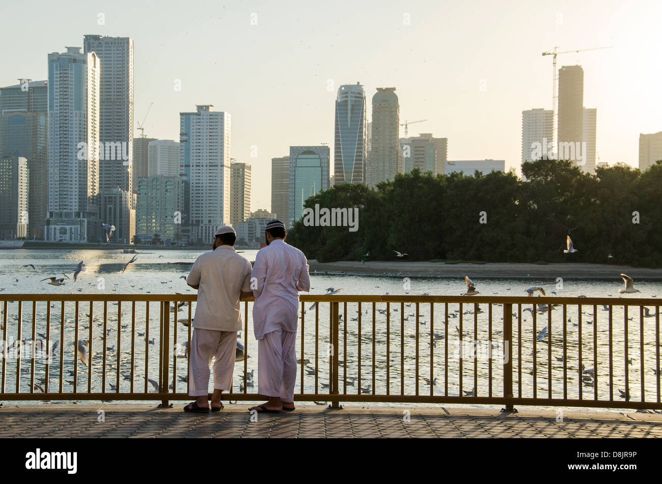 Skyline of Sharjah, UAE Stock Photo - Alamy