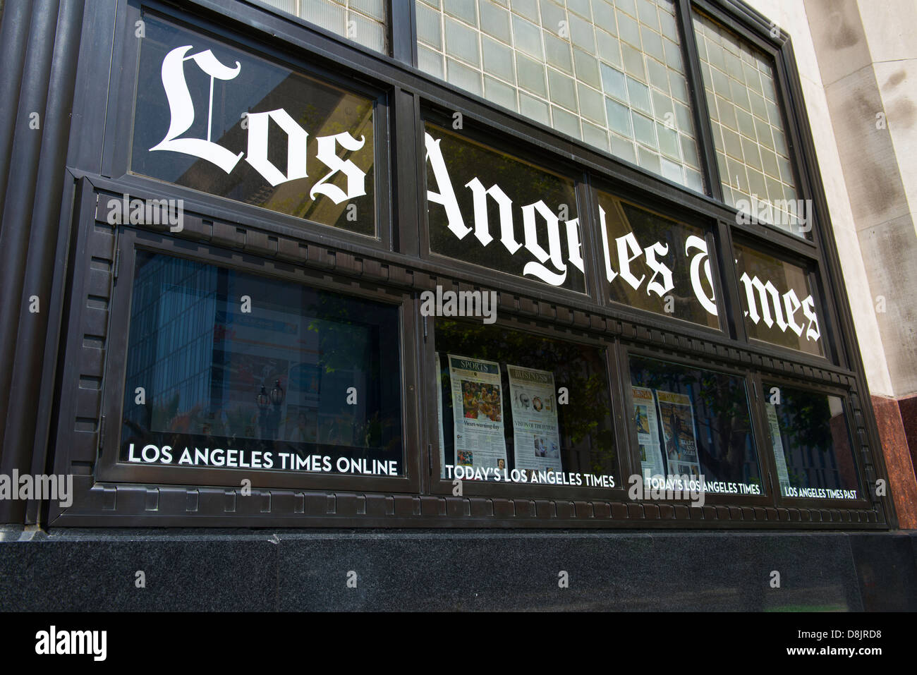 Los Angeles Times Editorial library in Los Angeles California Stock ...