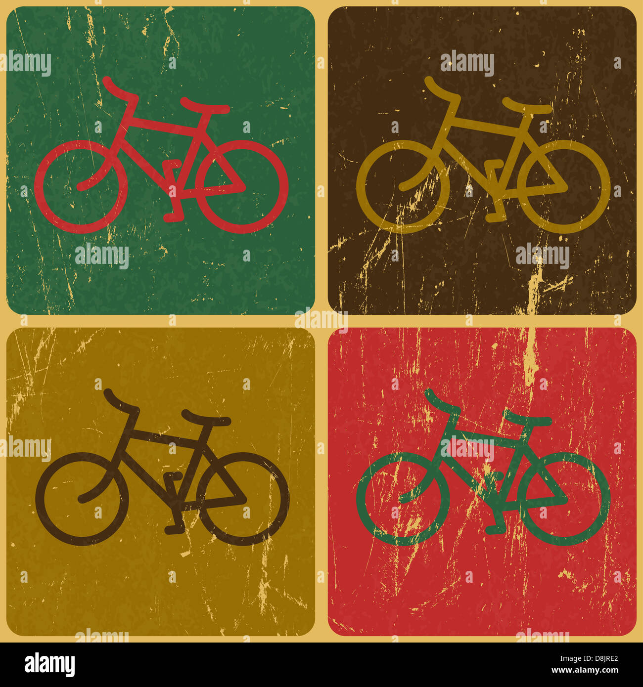 Retro bicycle background Stock Photo - Alamy