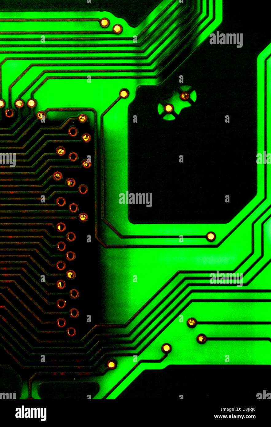 Computer Circuit Board Graphic