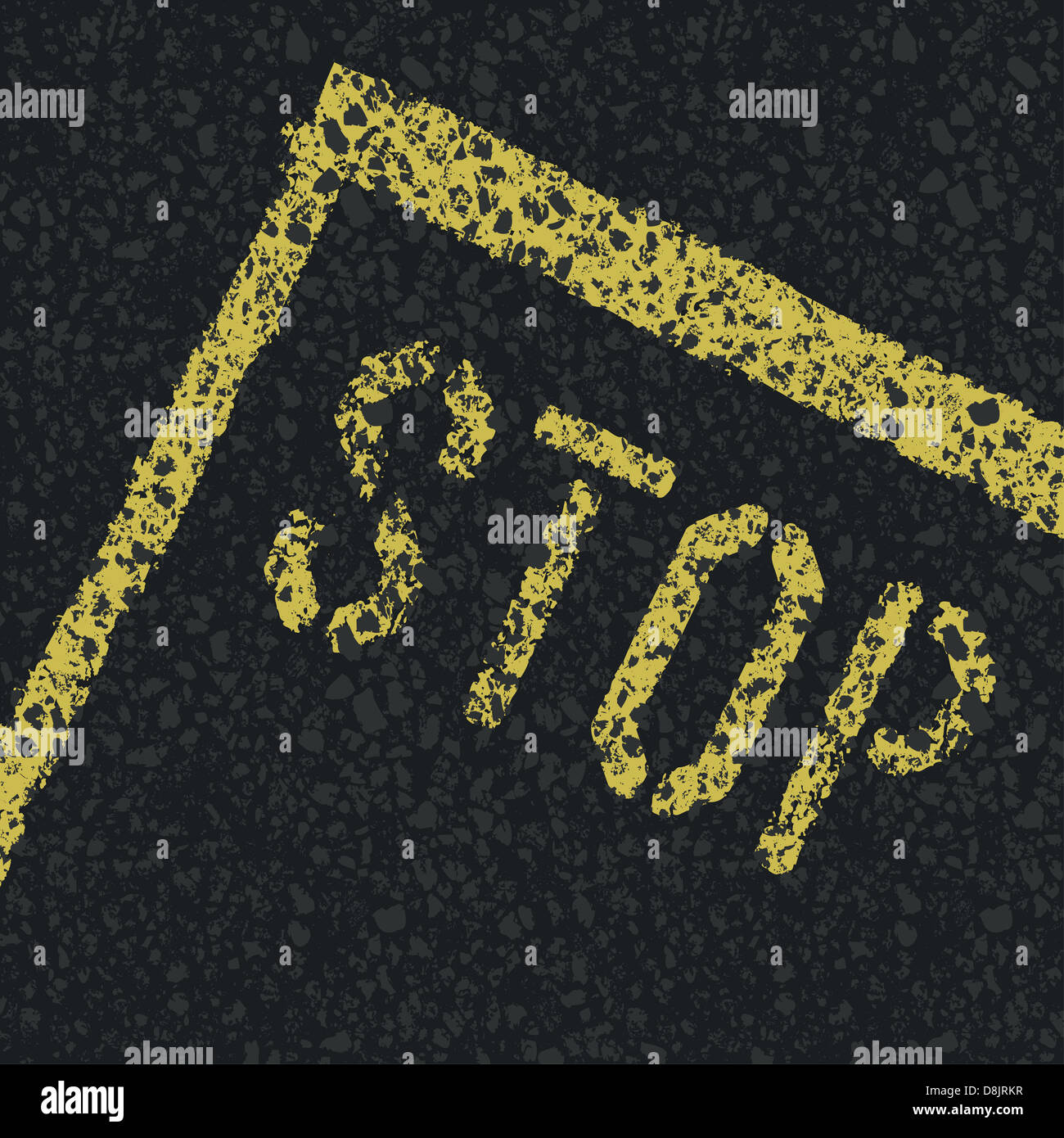 Stop sign on road Stock Photo - Alamy