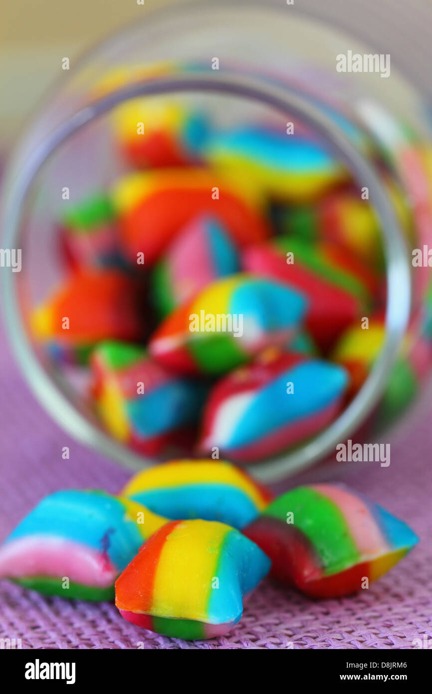 Colorful candy, close up Stock Photo - Alamy