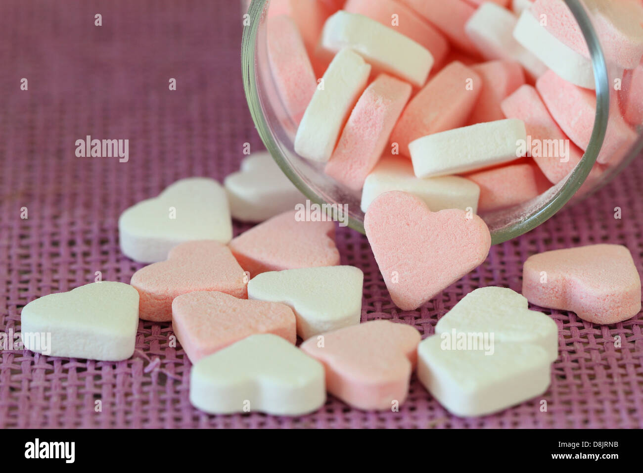 Close up white heart hi-res stock photography and images - Alamy