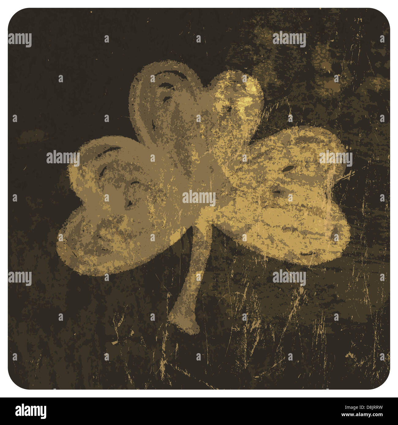 Four leaf clover vintage hi-res stock photography and images - Alamy