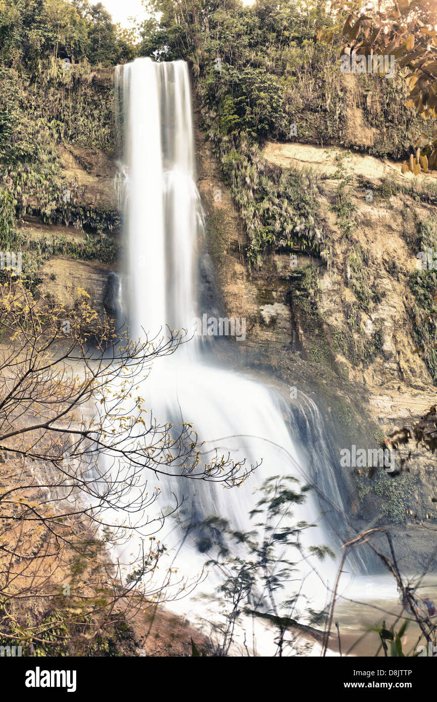 Beautiful tropical waterfall philippines bohol hi-res stock photography ...