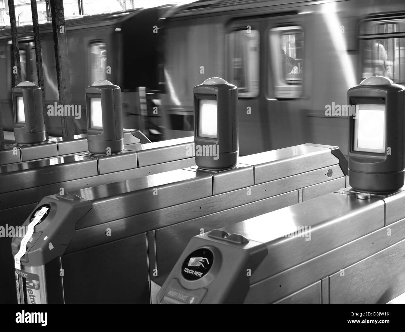 Nj path trains Black and White Stock Photos & Images - Alamy