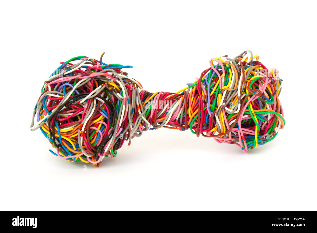 tangled wire isolated on white background Stock Photo - Alamy