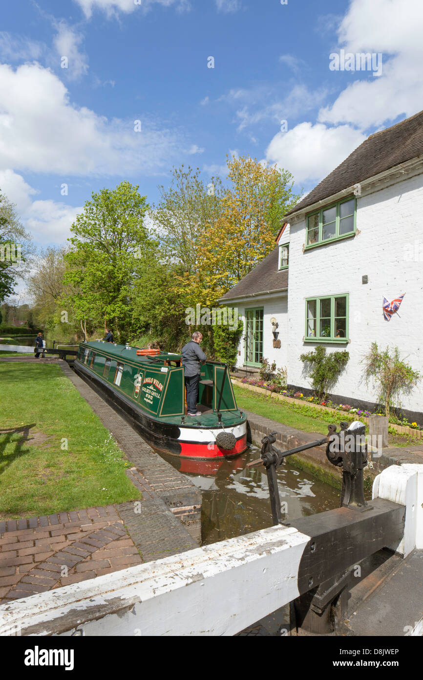 Whittington Lock and cottage on the Staffs & Worcester Canal ...