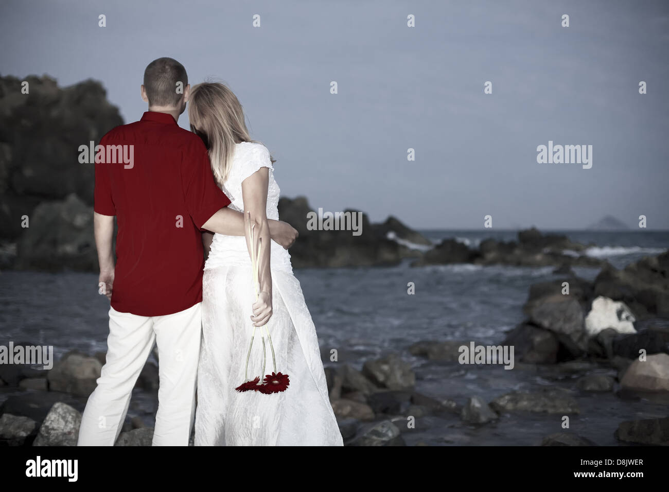 Couple at night Stock Photo - Alamy
