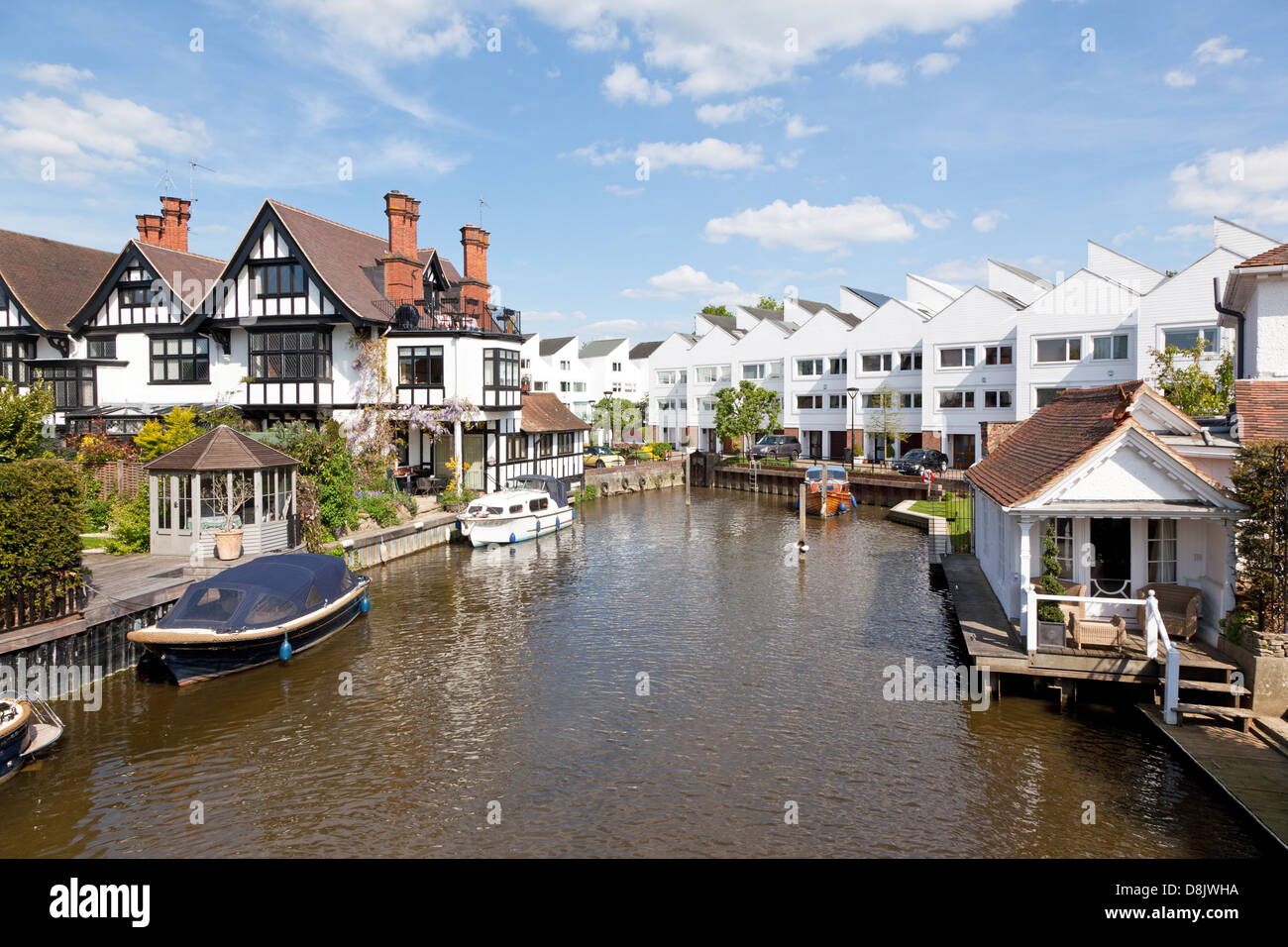 Modern Marina Marlow UK Stock Photo - Alamy