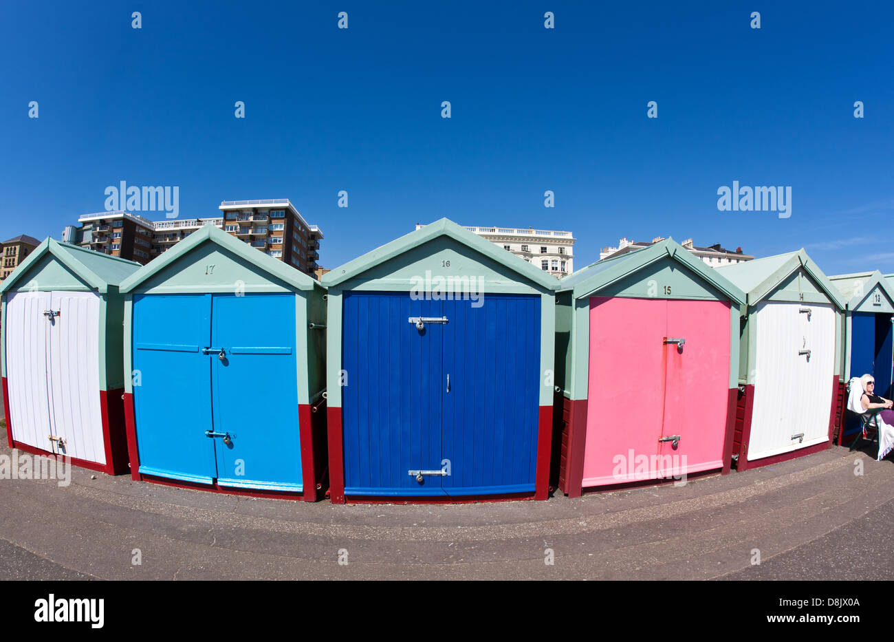 Beach Huts Brighton UK Stock Photo - Alamy
