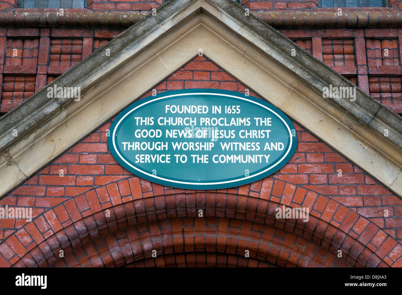 Sign above a church door entrance Stock Photo - Alamy