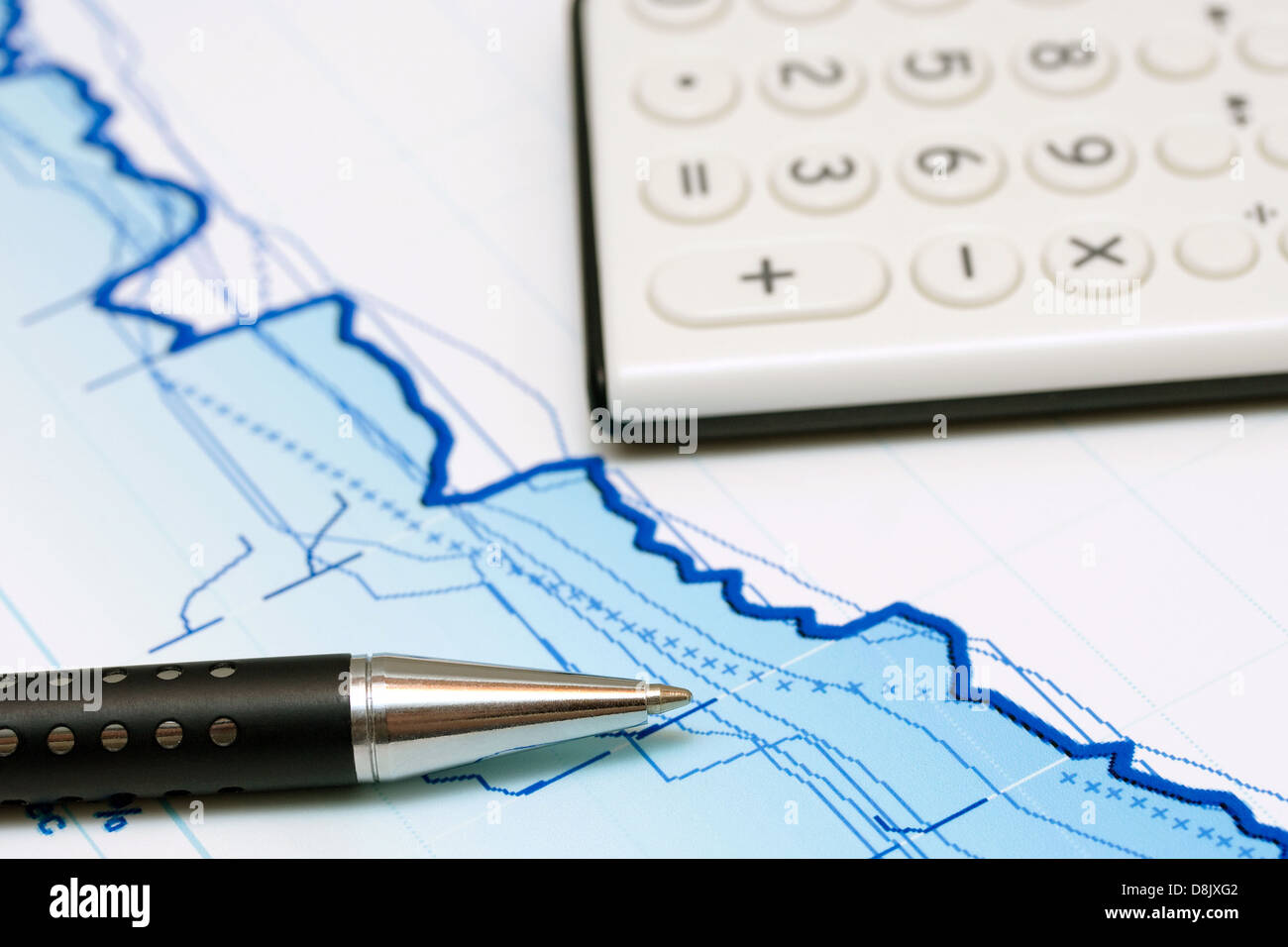 Financial graphs analysis Stock Photo - Alamy